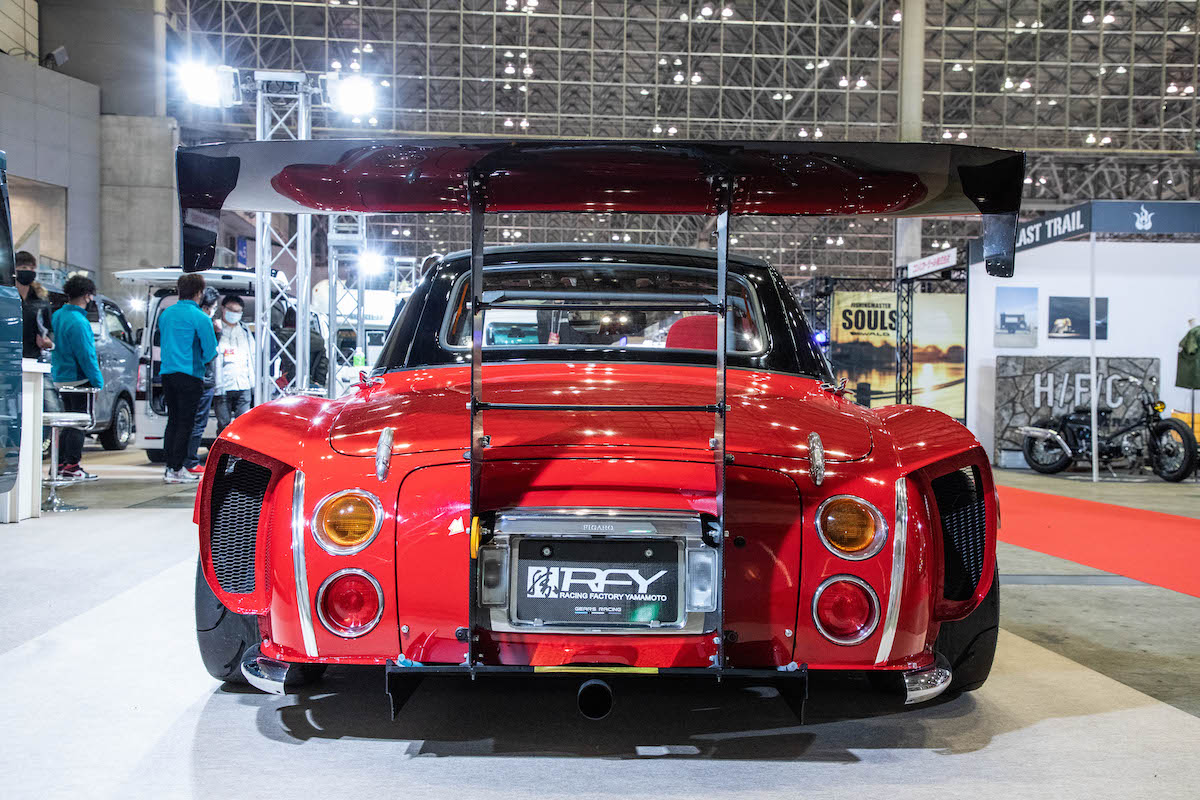 【画像ギャラリー】パイクカーのかわいらしさはどこへ……S2000とニコイチにされた「レーシングフィガロ」の魔改造ぶりに外国人もビックリ ...