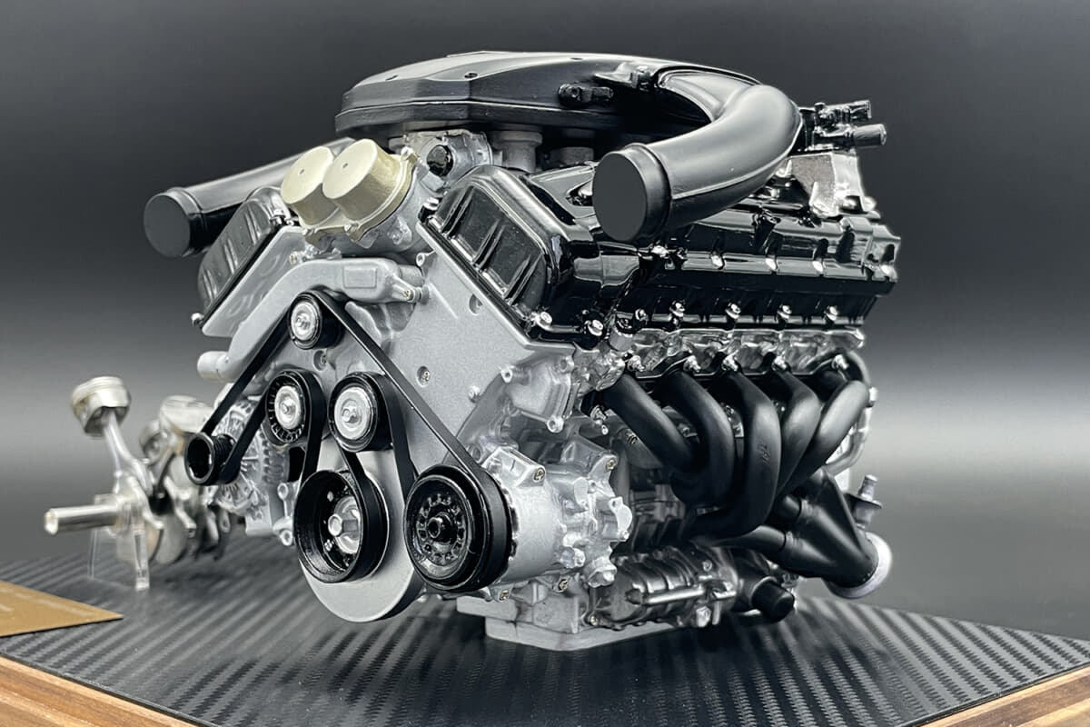 【画像ギャラリー】レクサス「LFA」のV10エンジンが蘇る！ トヨタとヤマハ全面協力の精密スケールモデル「1LR-GUE with POWER ...