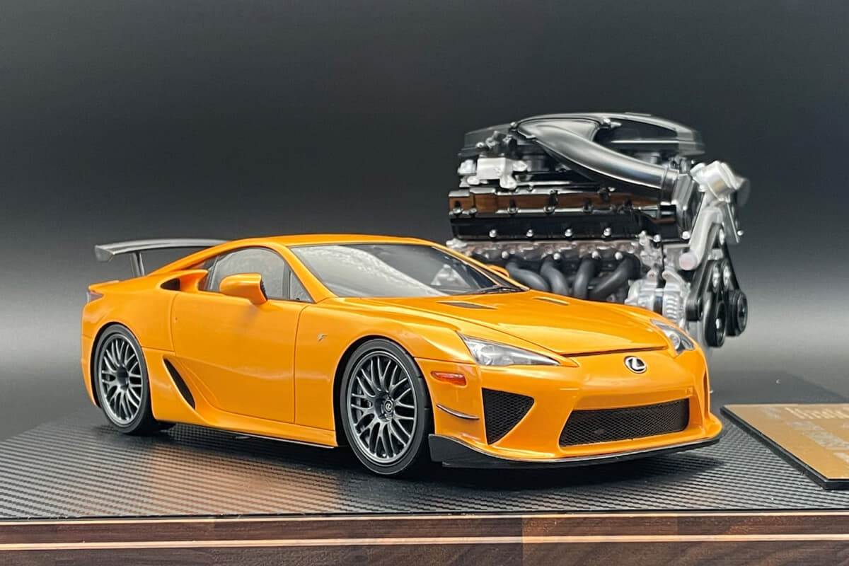 【画像ギャラリー】初期ロット25台「レクサスLFA」がリアルによみがえる！ 14万8500円が納得できる緻密なミニチュアカーとは | AUTO ...