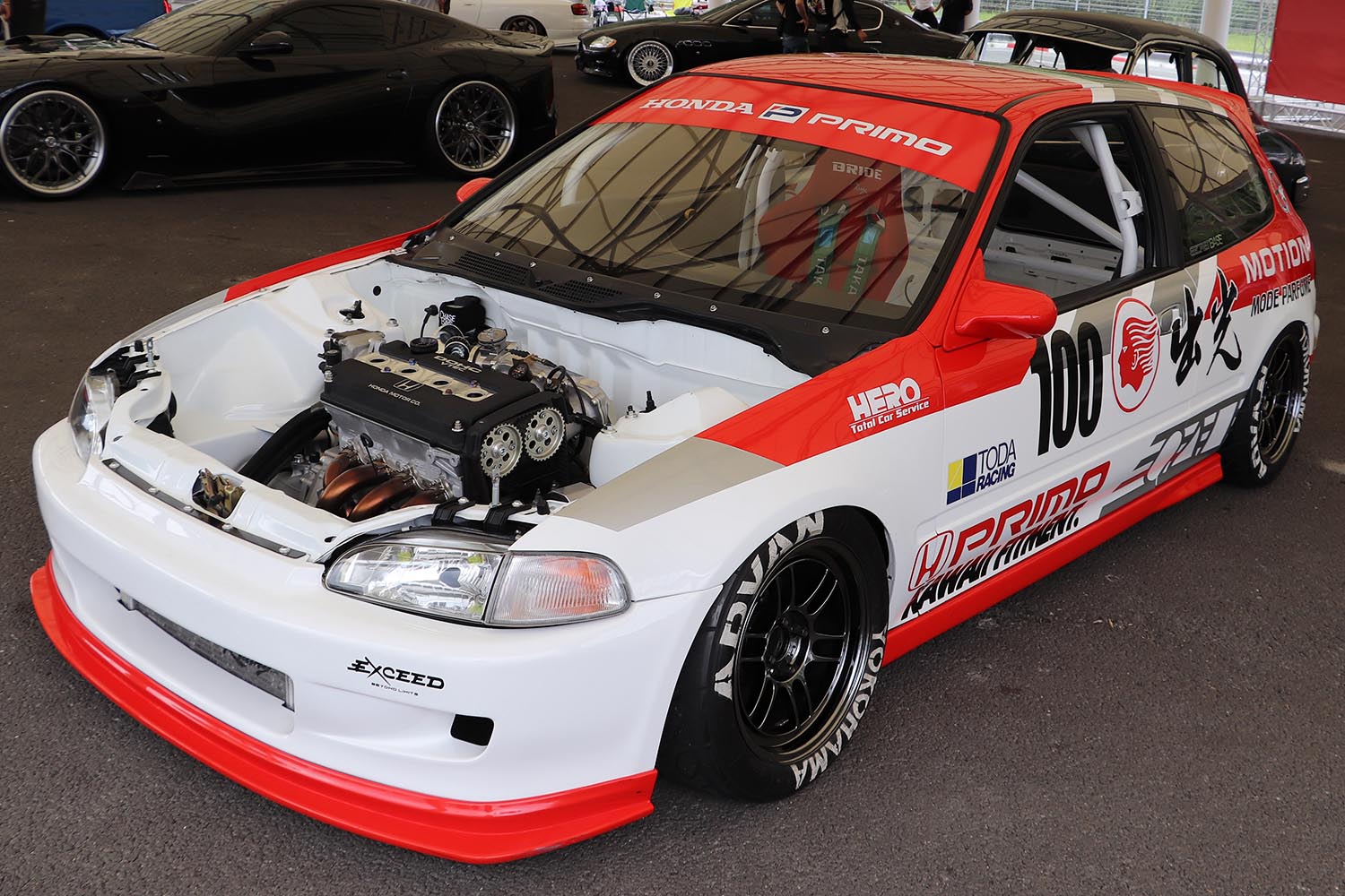 【画像ギャラリー】7万円で購入した「シビック」を伝説のレースカーに！ 最小最強グループAマシン「EG6出光モーションシビック」を再現した ...