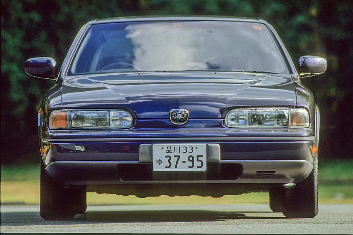 【画像ギャラリー】ザ・バブルな「インフィニティQ45」の和テイスト装備とは？ いまやEVで当たり前の「グリルレス」が新鮮でした | AUTO ...