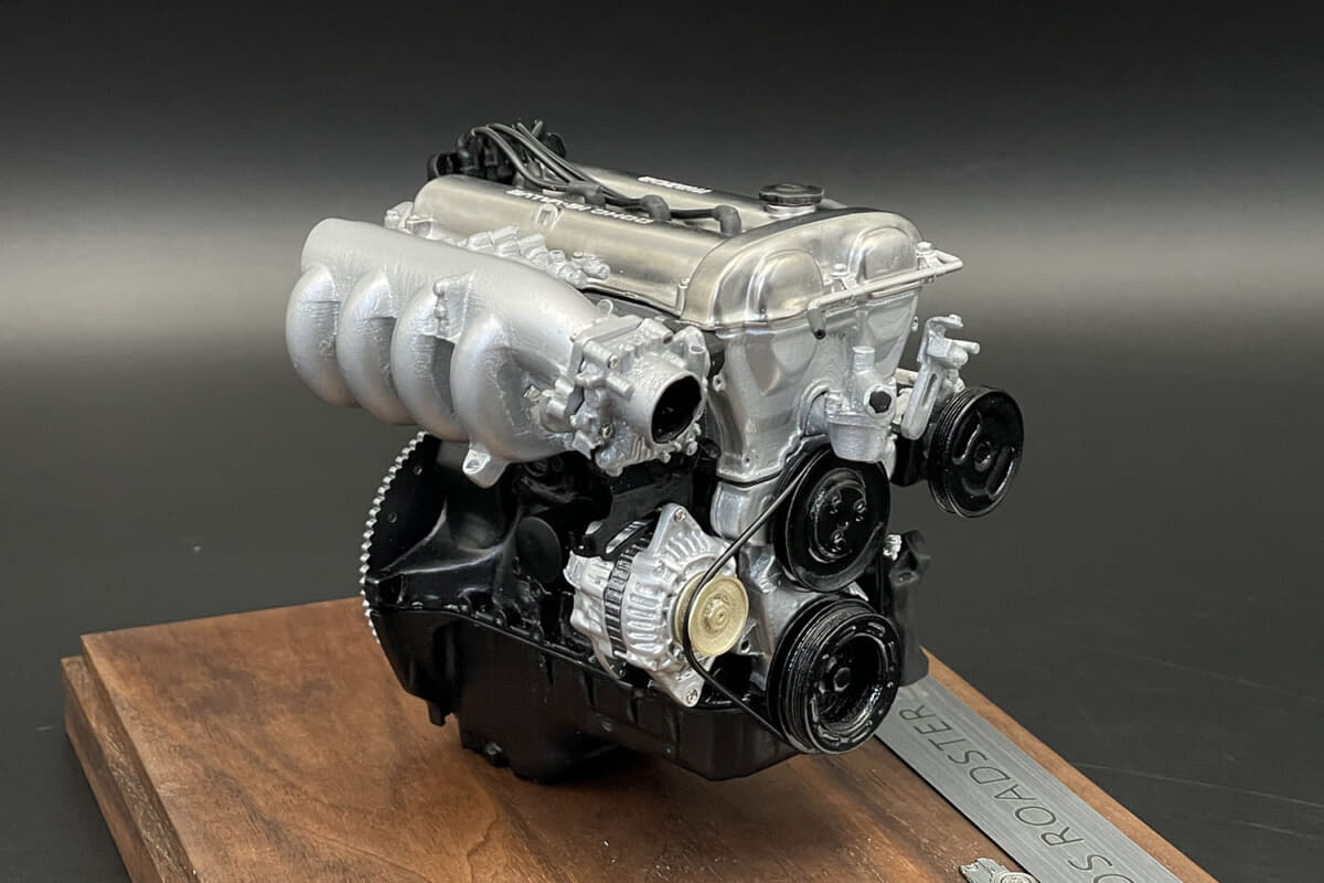 【画像ギャラリー】ユーノス「ロードスター」のテンロクを忠実再現！ 日下エンジニアリングのエンジンスケールモデル最新作は「B6-ZE」だった ...