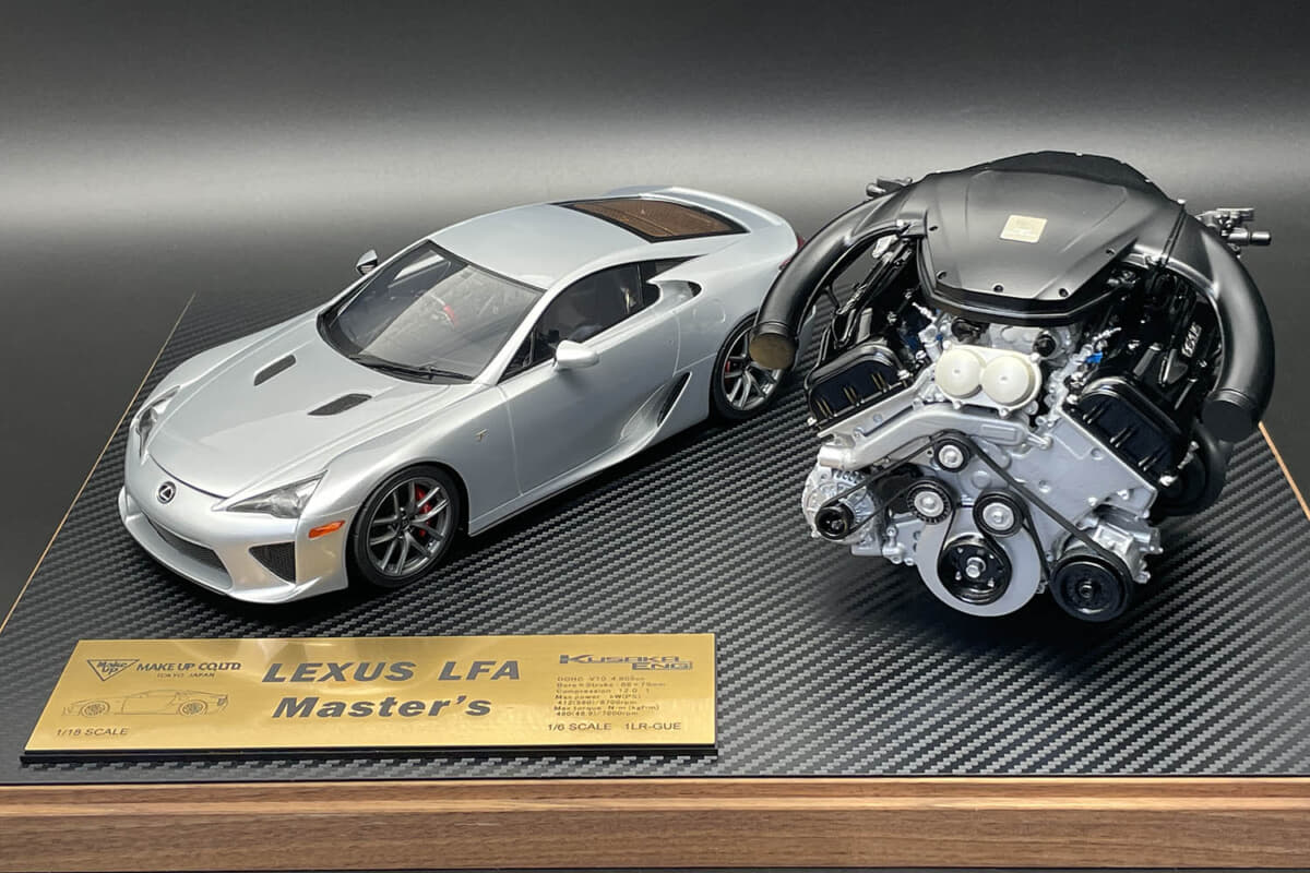 【画像ギャラリー】レクサス「LFA」の自然吸気V10エンジンが卓上スケールになった！ 25台限定の日下エンジニアリングの超絶技巧とは ...