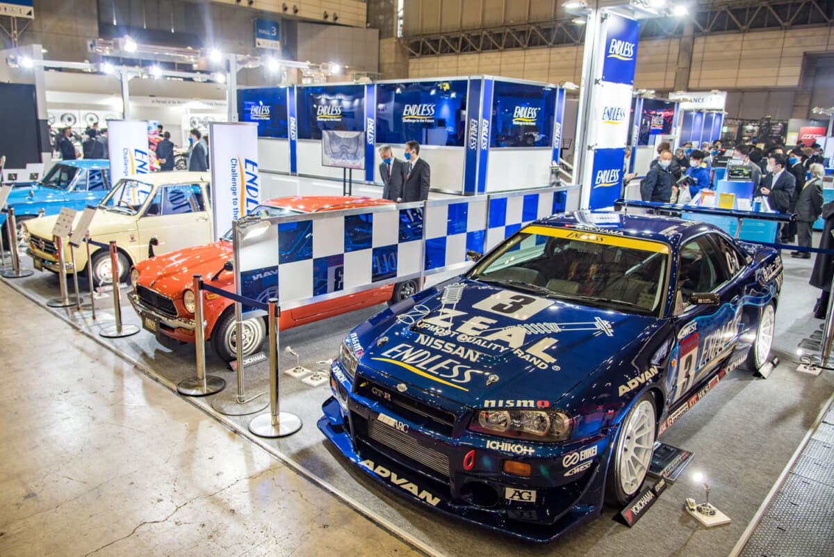 【画像ギャラリー】20年前にS耐を制した「R34 GT-R」をレストア！ レースで鍛え続けてきた「エンドレス」の最新ブレーキとは【東京オート ...