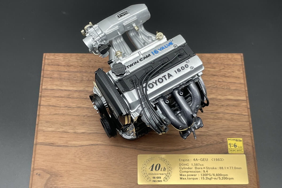 【画像ギャラリー】トヨタの名機「4A-G」が1/6スケールモデルに！「ハチロク」のエンジンを徹底的にスキャンし再現しました | AUTO MESSE WEB（オートメッセウェブ） 〜 クルマを ...
