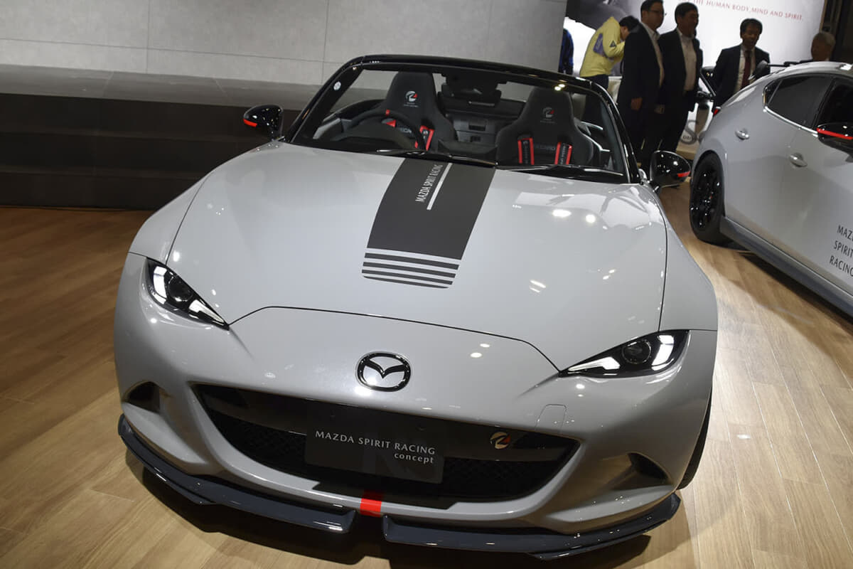 【画像ギャラリー】新ブランド「MAZDA SPIRIT RACING」が大阪オートメッセに登場！ 開発中の2リッター搭載「ロードスター」も必見 ...