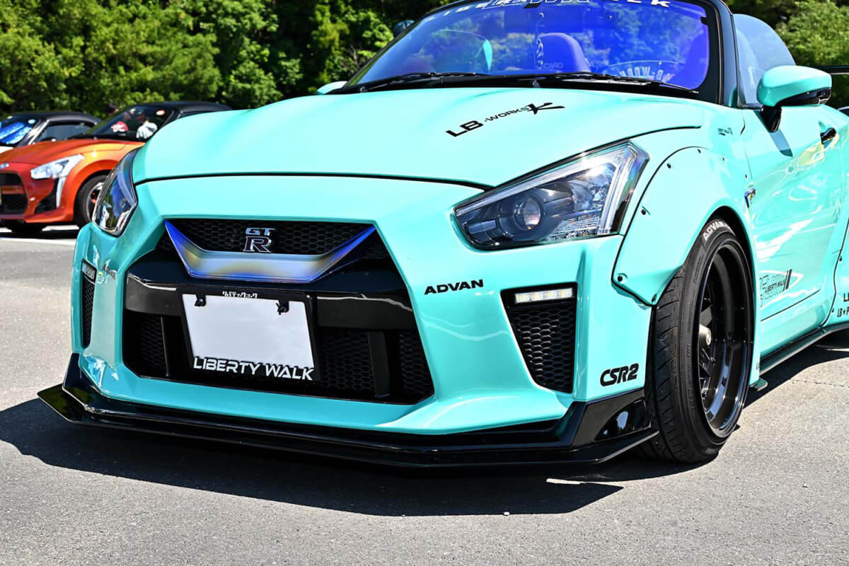 リバティーウォークの「コペン」は「35GT-R」ルック！ 世界に1台だけのティファニーブルーにオールペンしました | AUTO MESSE ...
